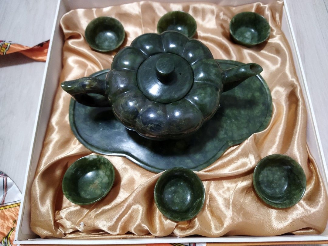 Jade china teacup cup set, Furniture & Home Living, Kitchenware ...