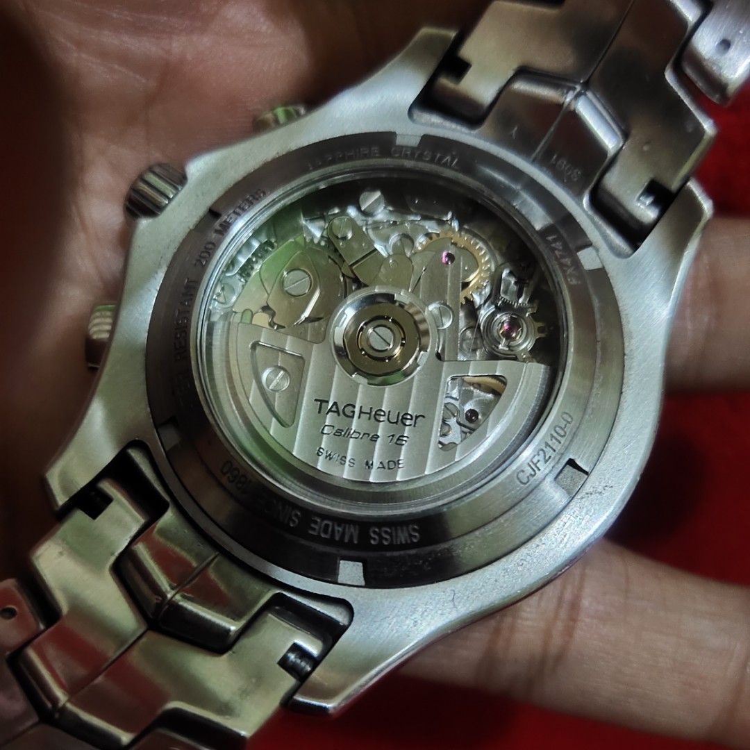 Jam pria tag heuer link calibre 16 matic original, Fesyen Pria, Jam ...