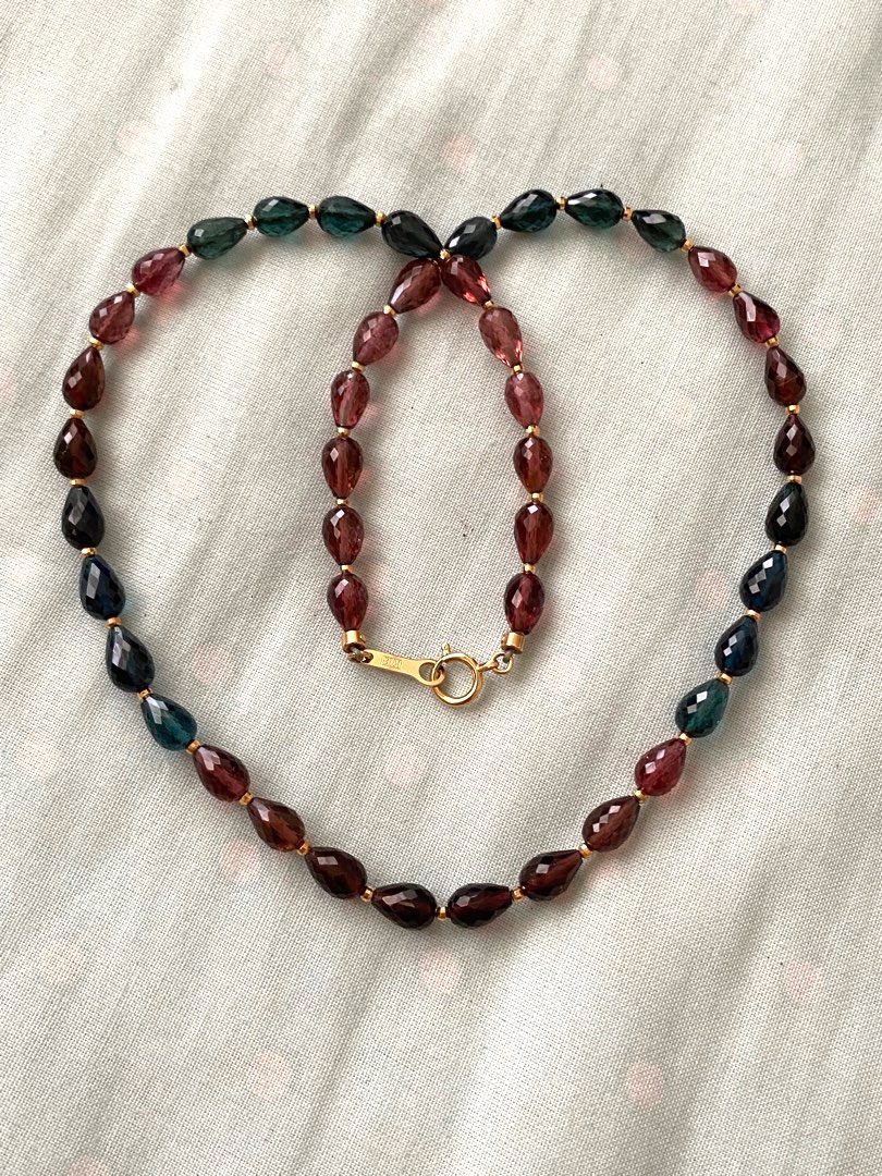 Japan jewelry brand Ambrose K18 18K 750 authentic pear shape cut ...