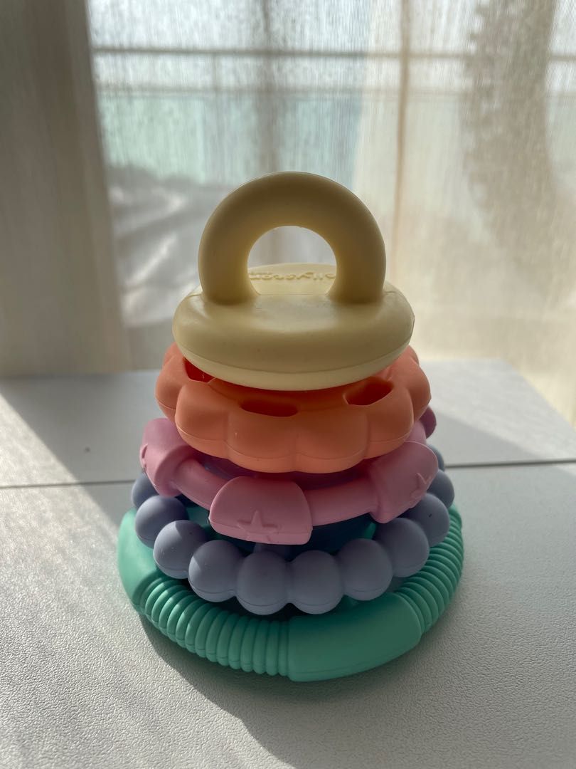 Jellystone Designs stacker teether toy, Babies & Kids, Infant Playtime ...