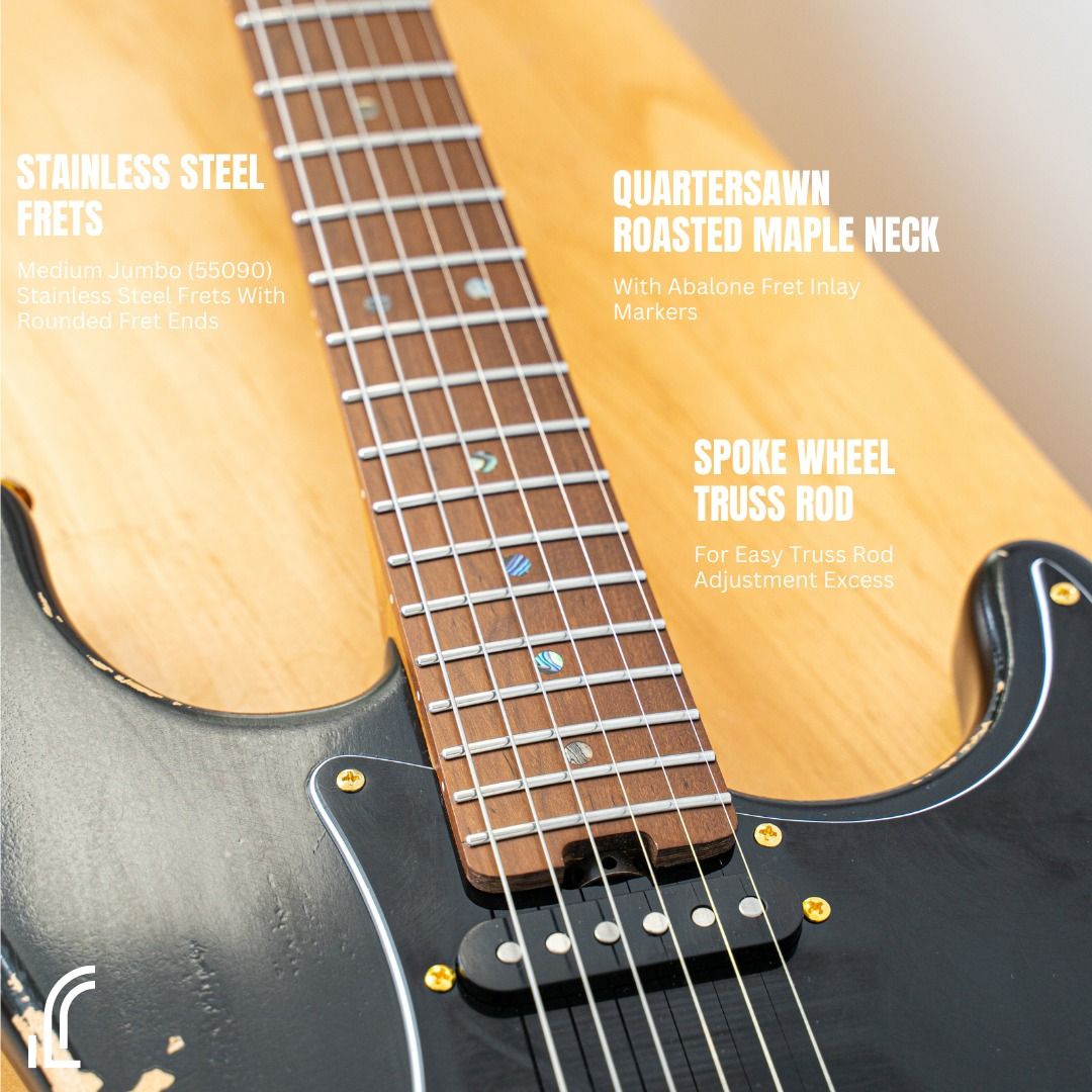 Jethro Guitar Works | Stratocaster Electric Guitar With Roasted Maple ...