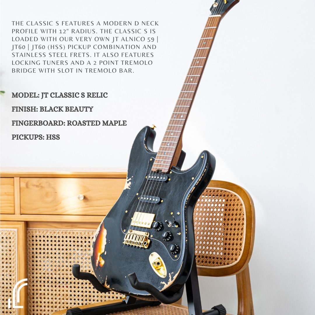 Jethro Guitar Works | Stratocaster Electric Guitar With Roasted Maple ...