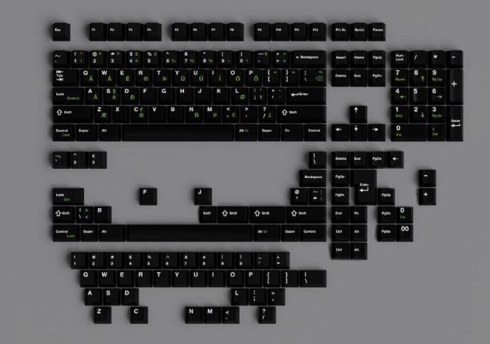 Jtk Griseann Abs Triple Shot Black Keycap Computers And Tech Parts And Accessories Computer