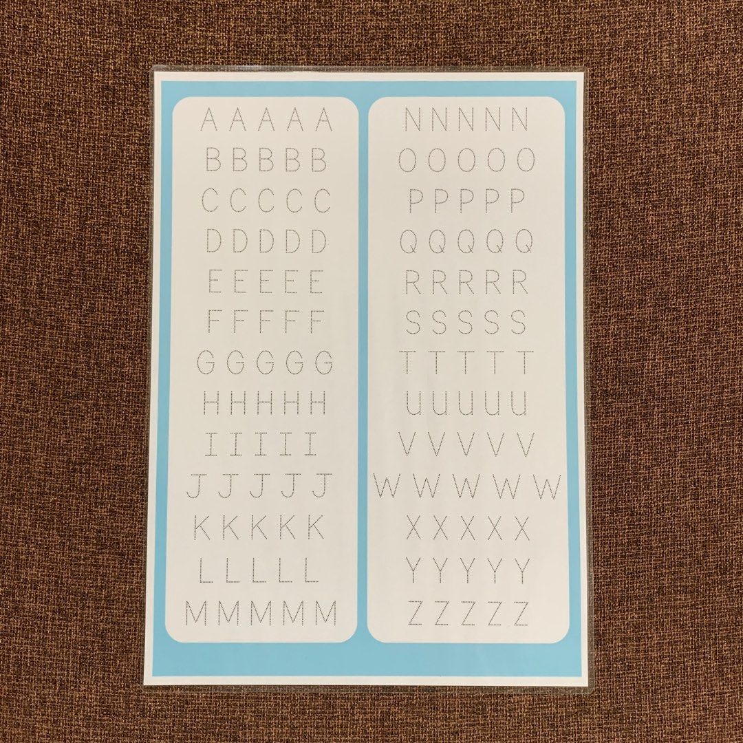 Children alphabet letters and number tracing pages erasable reusable ...