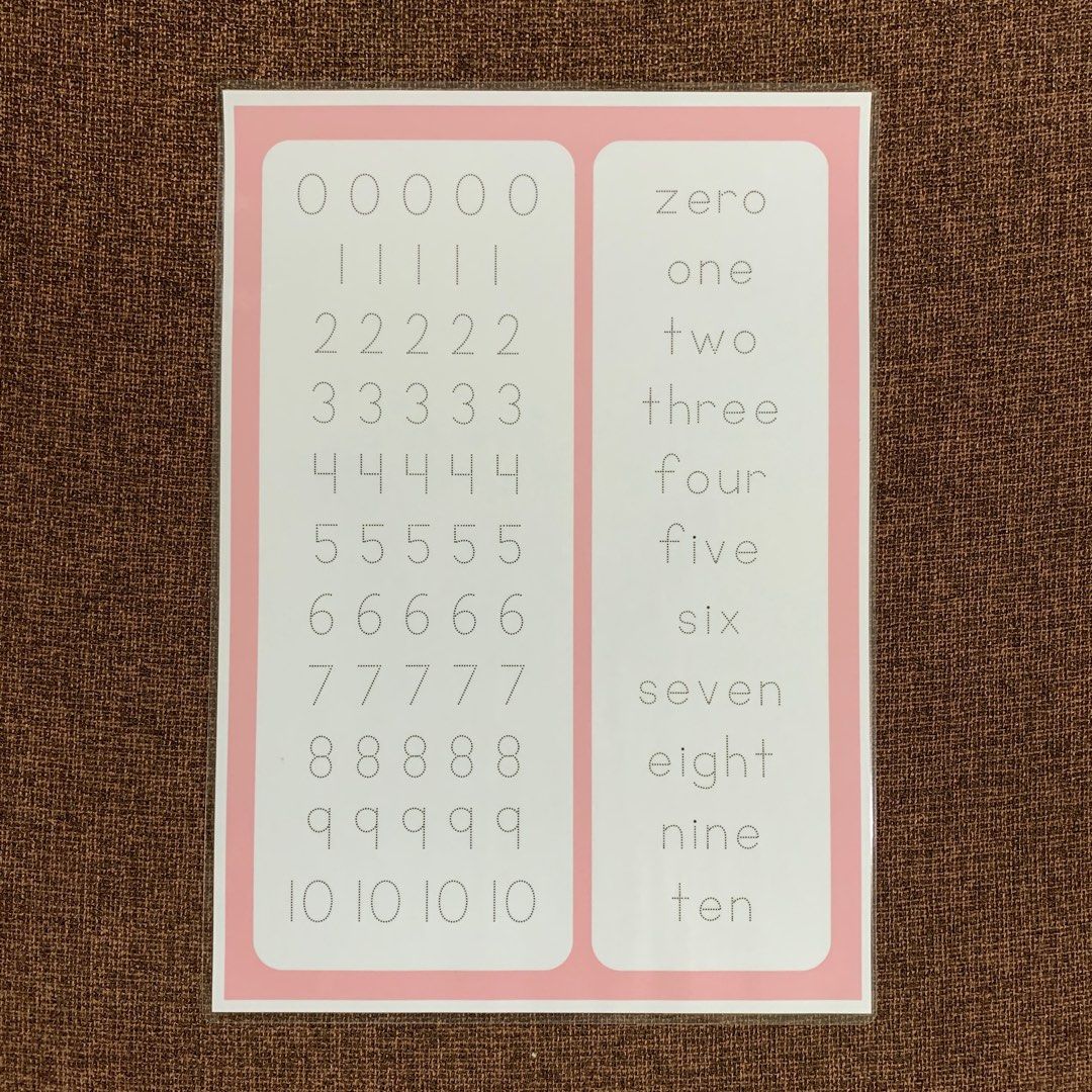 Children alphabet letters and number tracing pages erasable reusable ...