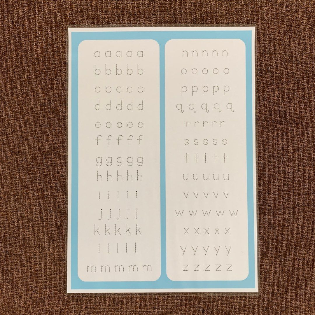 Children alphabet letters and number tracing pages erasable reusable ...