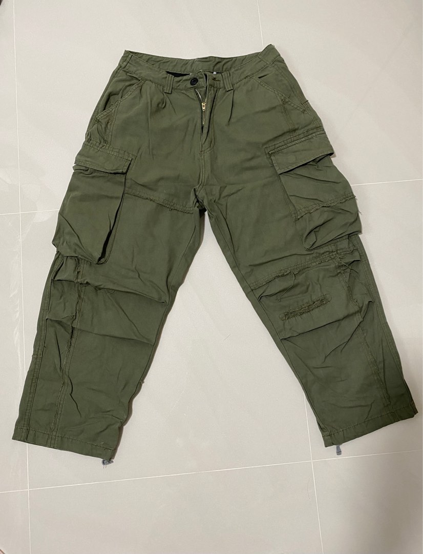 Koterie baggy cargo pants, Men's Fashion, Bottoms, Trousers on Carousell