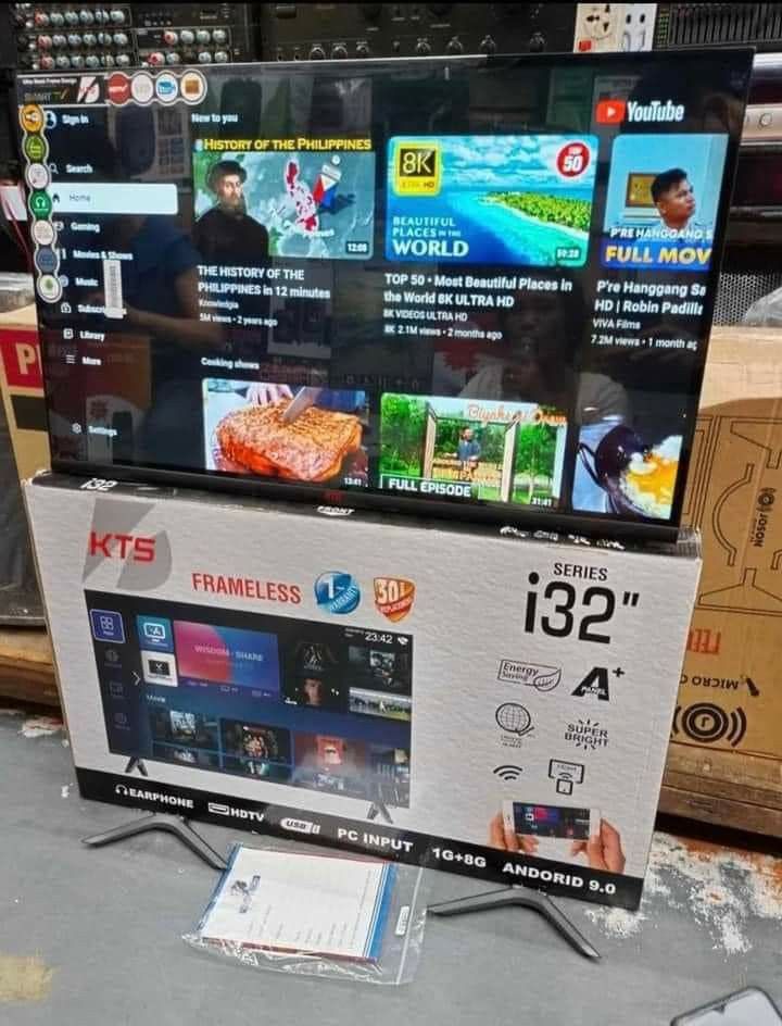 KTS 32" FRAMELESS SMART TV, TV & Home Appliances, TV & Entertainment, TV on Carousell