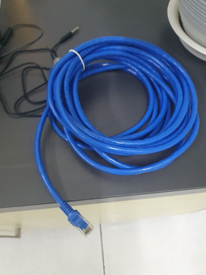 LAN Cable Cat4 5meter, Computers & Tech, Parts & Accessories, Cables ...