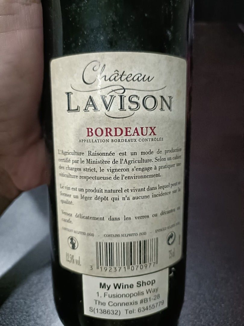 Lavison Chateau, Food & Drinks, Alcoholic Beverages on Carousell