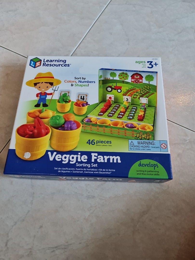 Learning resources Veggie farm sorting set, Hobbies & Toys, Toys ...
