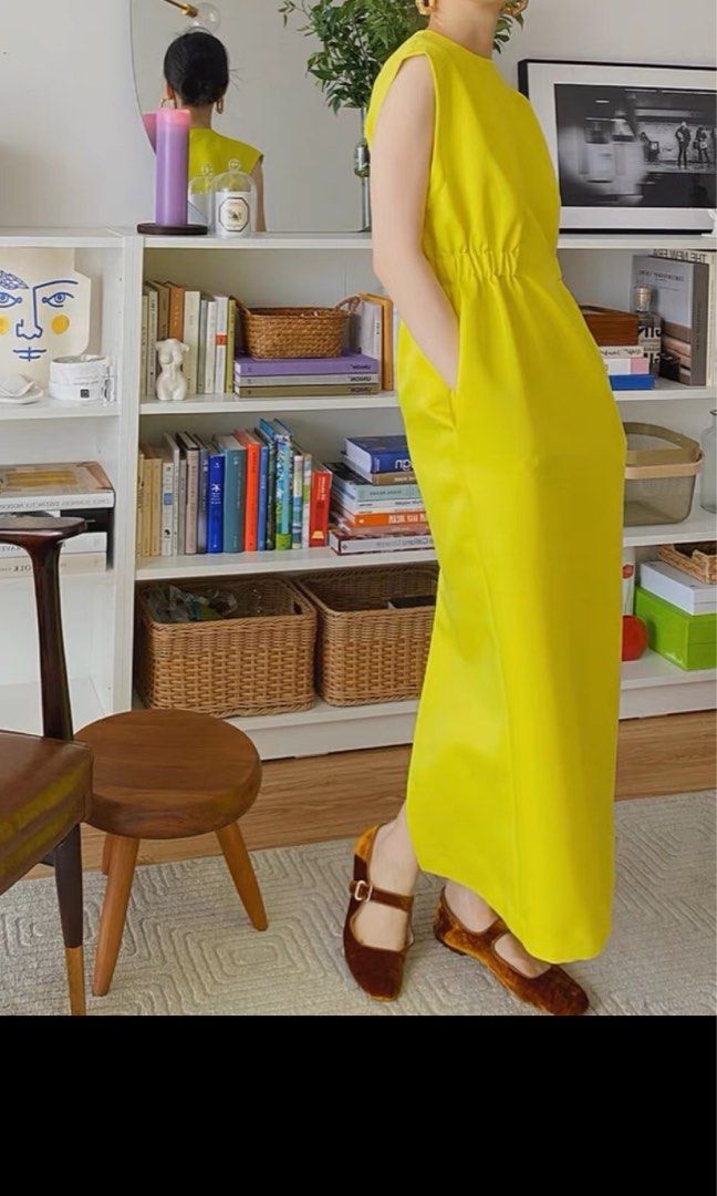 Lime Green Summer Sunday Dress, Women's Fashion, Dresses & Sets ...