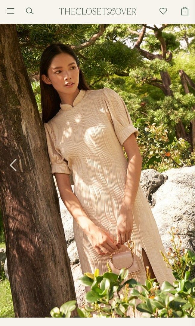 Ling 2 way textured qipao, Women's Fashion, Dresses & Sets, Dresses on ...