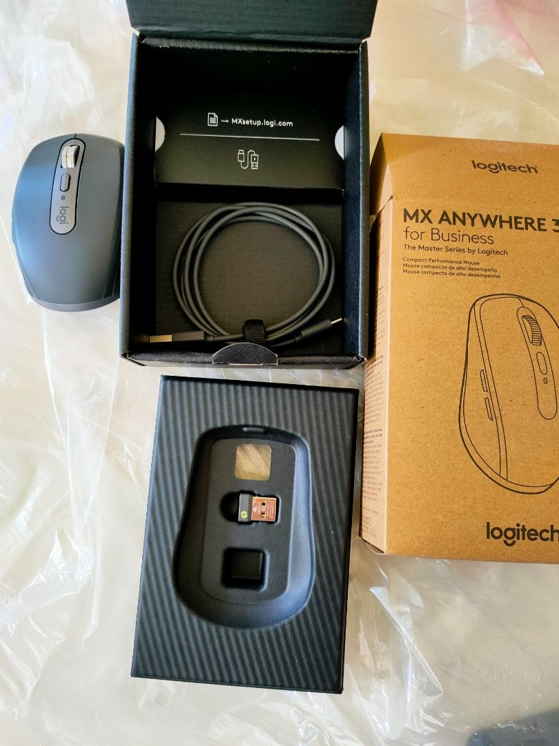 Logitech MX Anywhere 3 for BUSINESS wireless mouse with USB LOGI BOLT ...