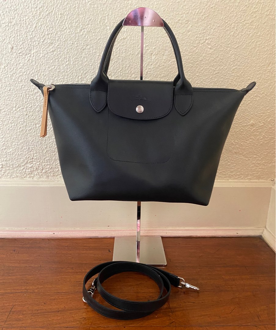 Longchamp Small Le Pliage (coated canvas) Bag with long strap on Carousell