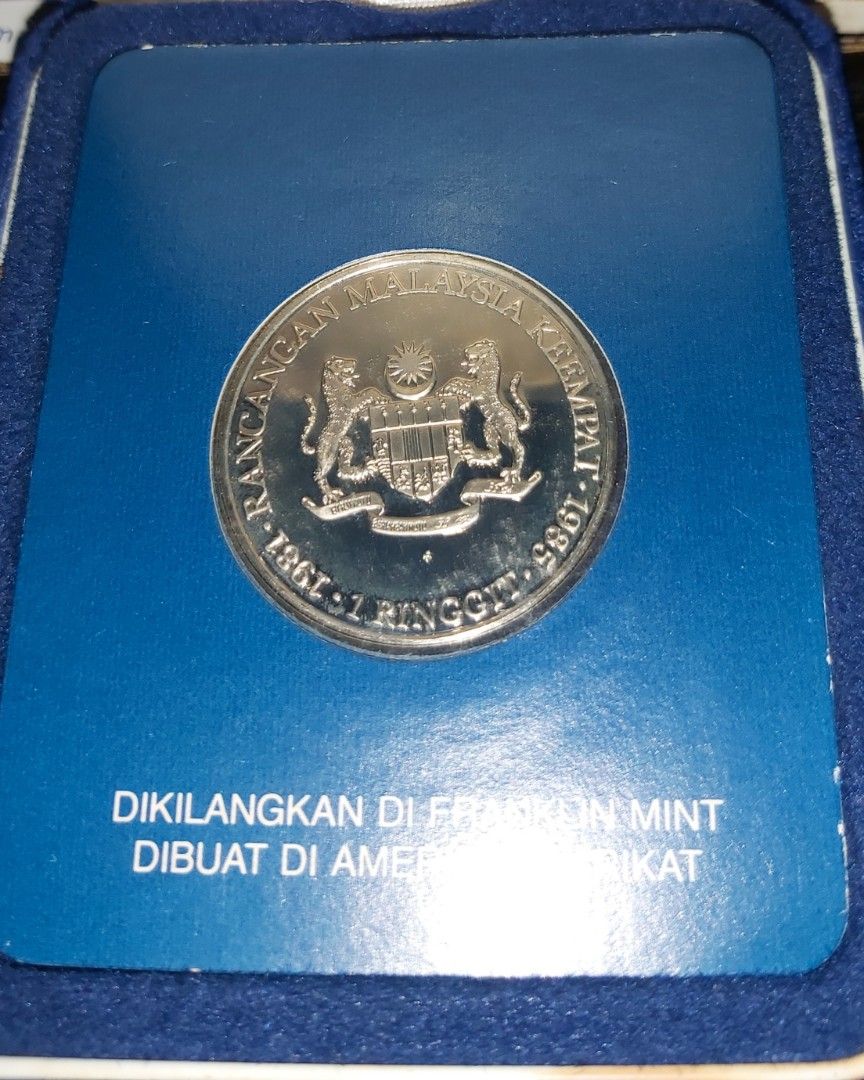 Malaysia one ringgit proof coin Tun Hussein Onn RMK-4, Hobbies & Toys, Memorabilia ...