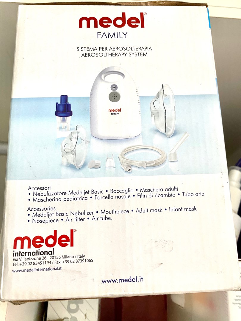 Medel Nebuliser (Aerosol Therapy System), Health & Nutrition, Medical ...