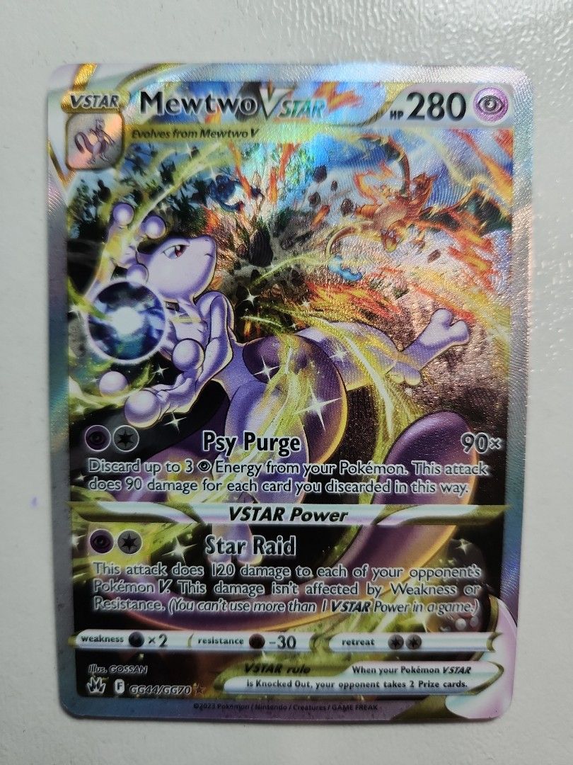 Mewtwo vstar (Crown Zenith), Hobbies & Toys, Toys & Games on Carousell