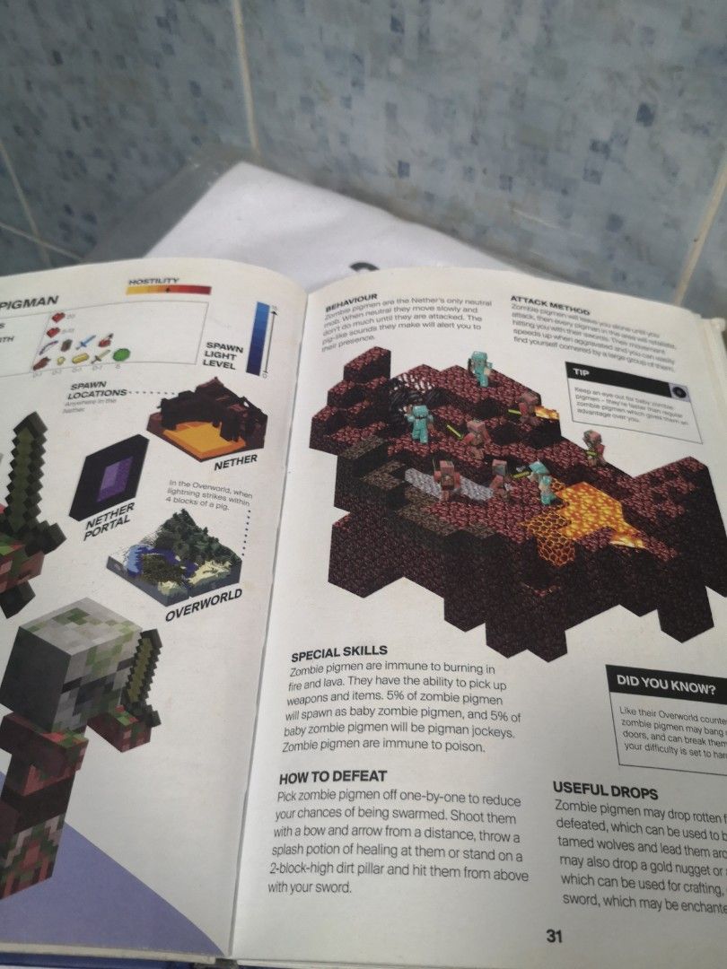 MINECRAFT Handbook, Hobbies & Toys, Books & Magazines, Fiction & Non ...