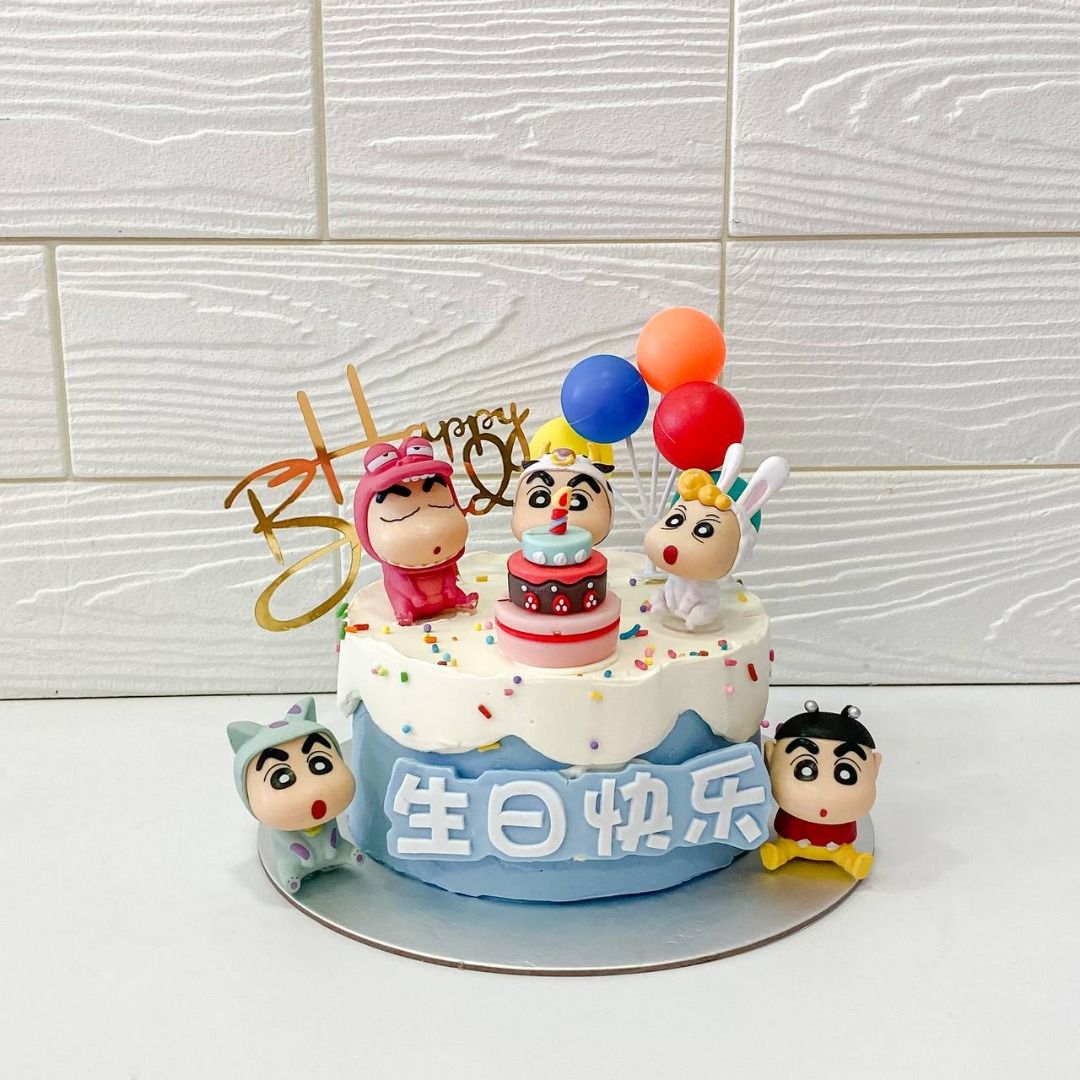 Custom Cake Shin Chan, Stella lou , Spongebob, kids birthday, Food ...