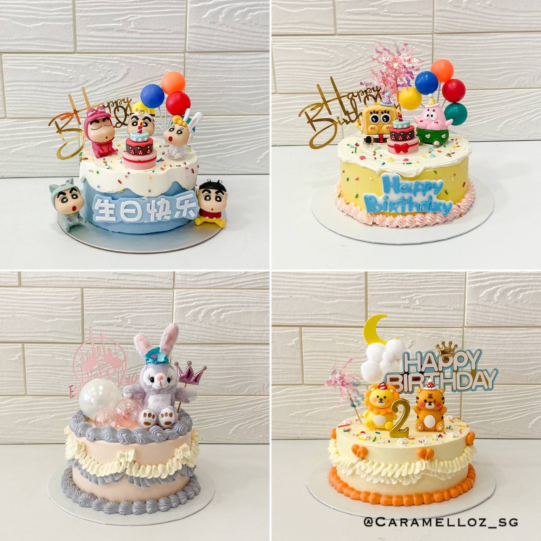 Custom Cake Shin Chan, Stella lou , Spongebob, kids birthday, Food ...