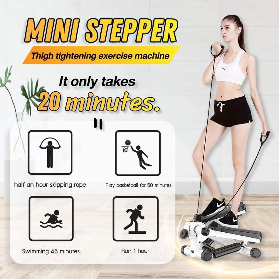 Mini stepper exercise Machine Air stair climber pedal stepper, Sports ...