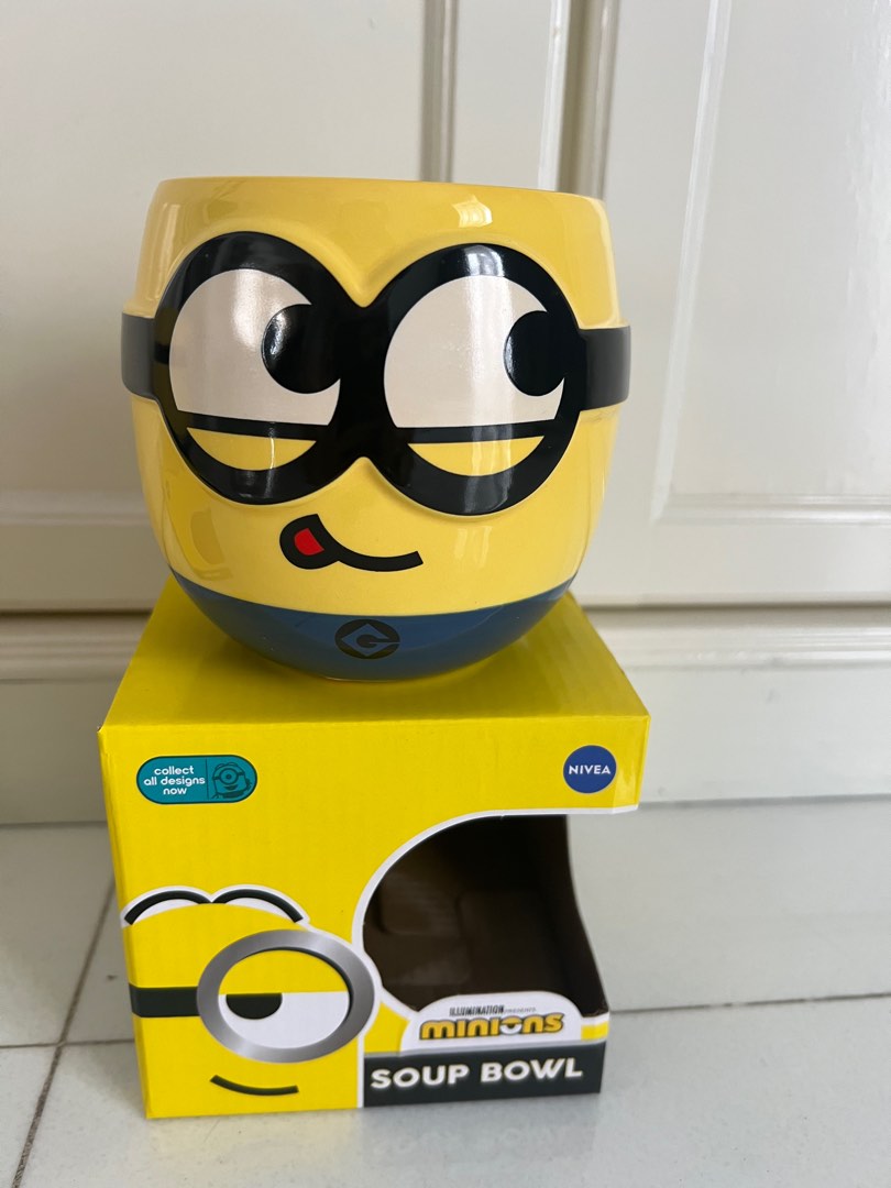 Minions Soup Bowl, Furniture & Home Living, Kitchenware & Tableware ...