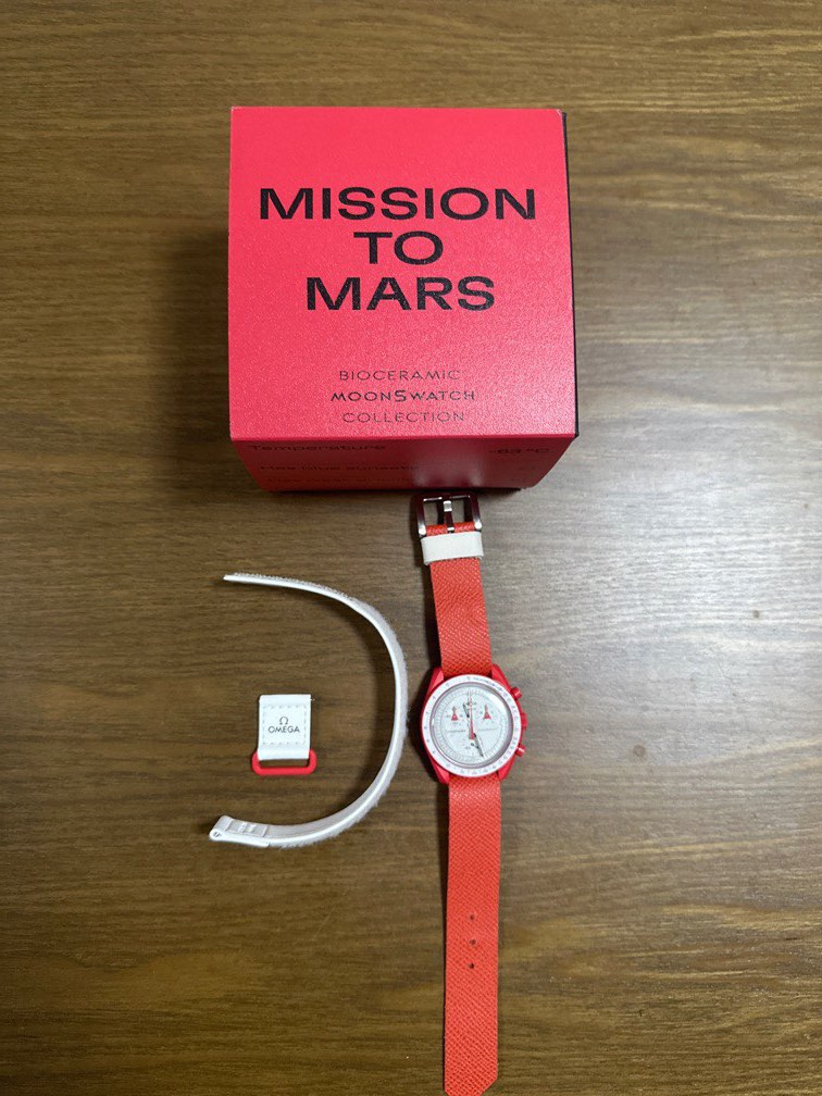 Mission to mars moon swatch, Luxury, Watches on Carousell