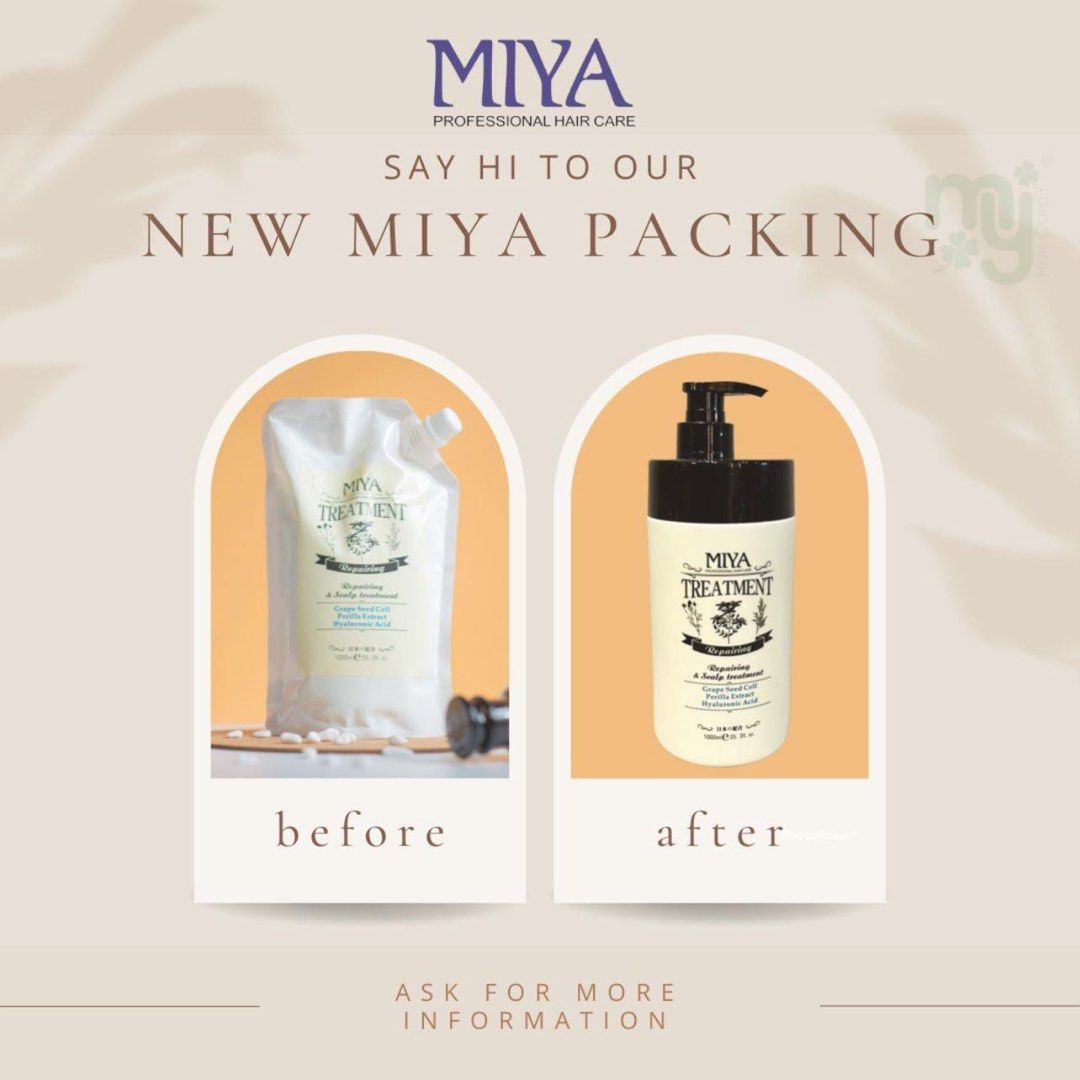 Miya Professional Repairing & Scalp Treatment 1000ml, Beauty & Personal ...