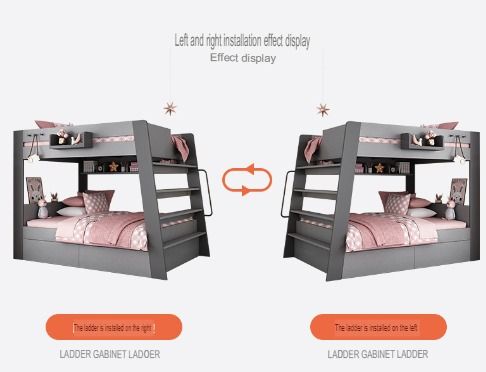 Modern minimalist upper and lower two-story multi-functional ...