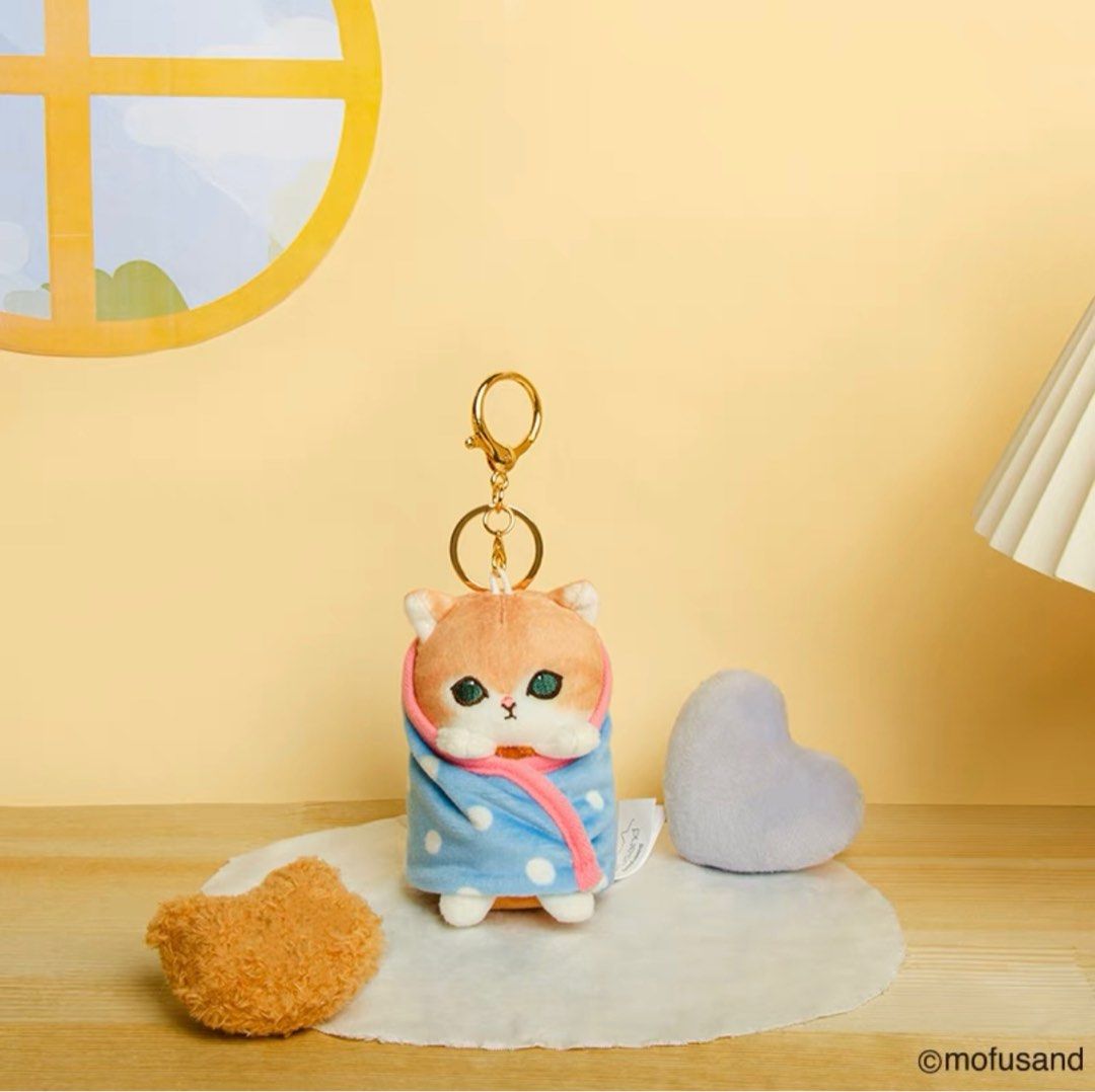 AUTHENTIC MOFUSAND KITTEN CATS KEYCHAIN PLUSH sleeping, Hobbies & Toys ...