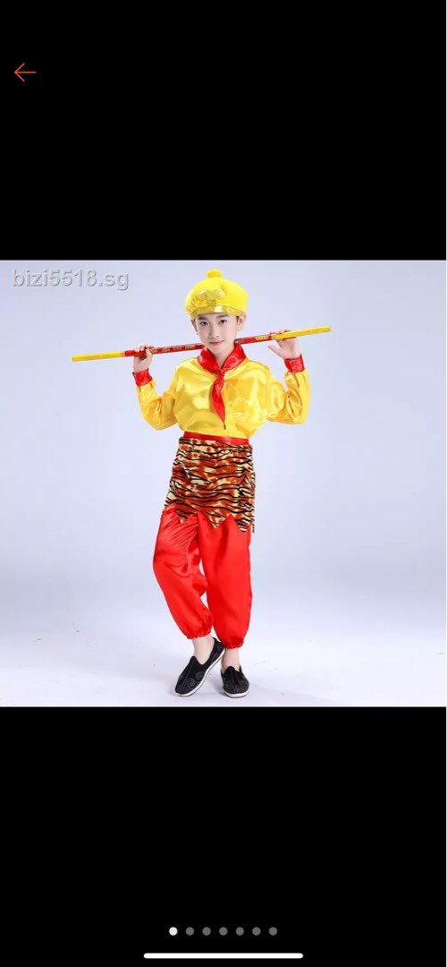 Monkey king costume, Babies & Kids, Babies & Kids Fashion on Carousell