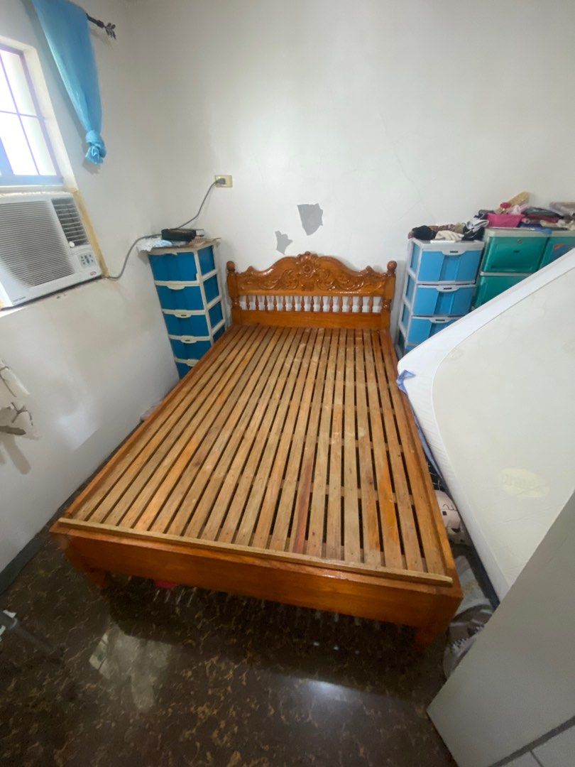 NARRA Bed Frame Double Size, Furniture & Home Living, Furniture, Bed ...