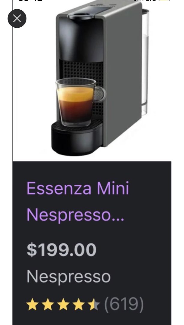 Nespresso Essenza Mini, TV & Home Appliances, Kitchen Appliances ...