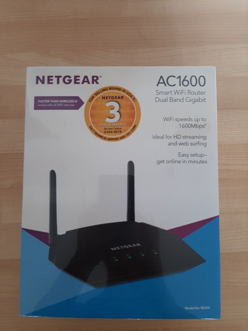 NETGEAR AC 1600 Wifi Router Dual Band Gigabit, Computers & Tech, Parts ...