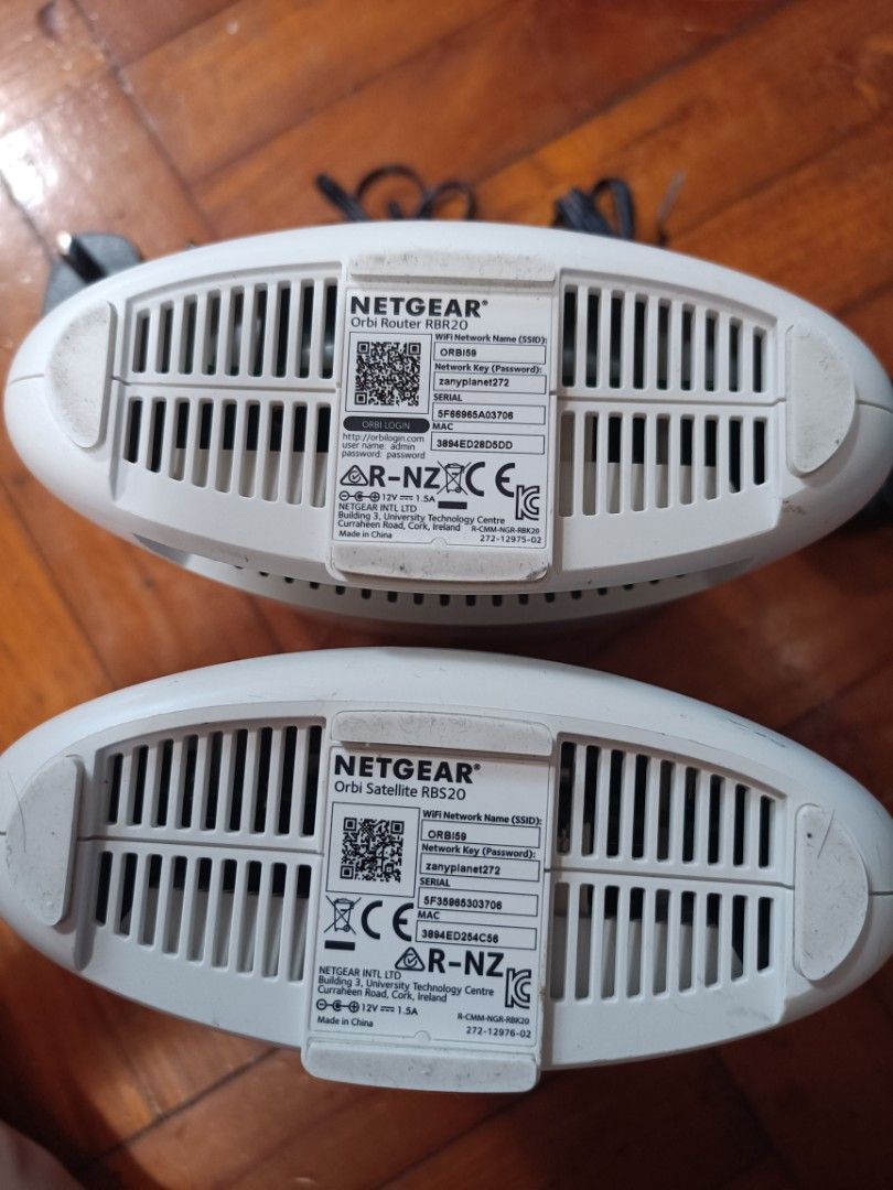 NETGEAR Orbi Router RBR20 RBS20, 電腦＆科技, 電腦周邊及配件, Wifi及上網相關產品 - Carousell