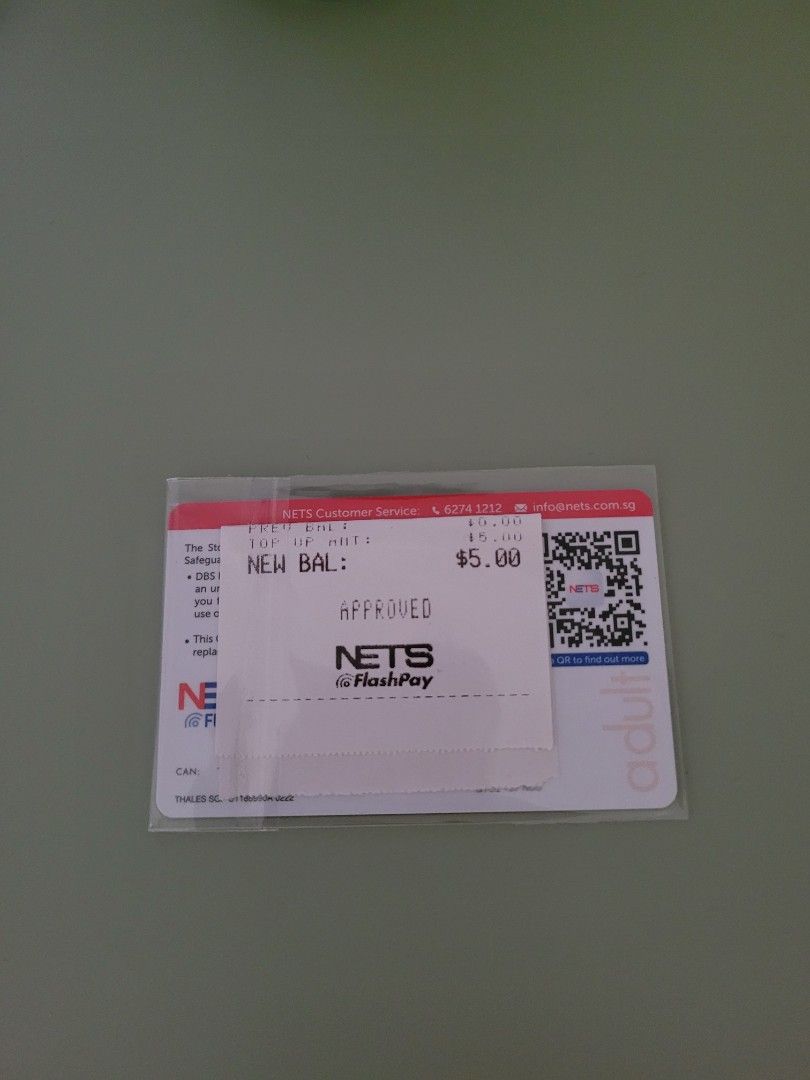 Nets flashpay card - AOC Gaming design, Hobbies & Toys, Travel, Travel ...