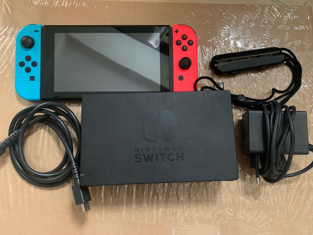 Nintendo Switch Gen 1 Neon + SD Card, Video Gaming, Video Game Consoles ...