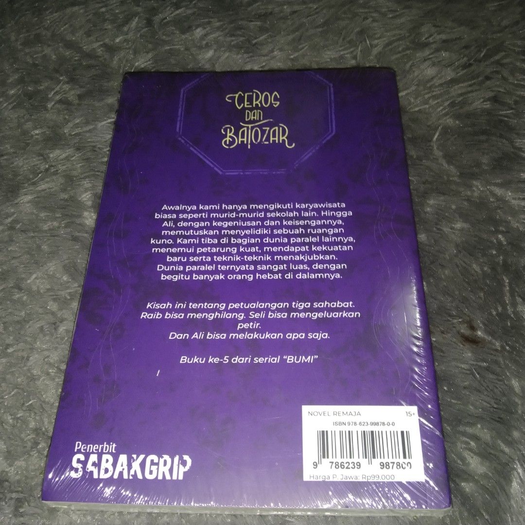 Novel Ceroz dan Batozar by Tere Liye, Buku & Alat Tulis, Buku di Carousell