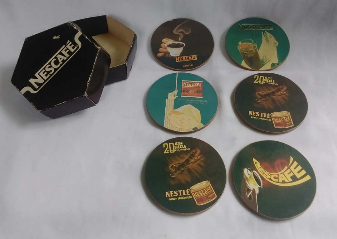 Old nescafe set coster, Hobbies & Toys, Collectibles & Memorabilia ...