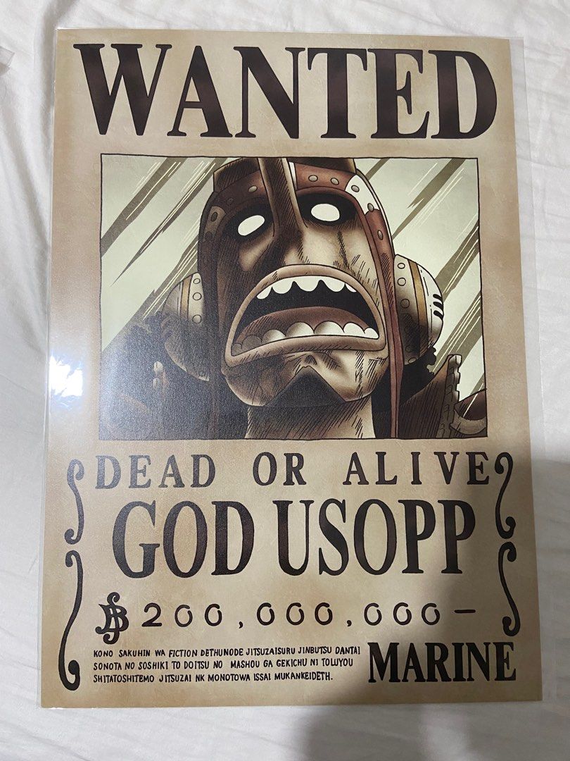 SET One piece crew wanted poster, Hobbies & Toys, Memorabilia ...