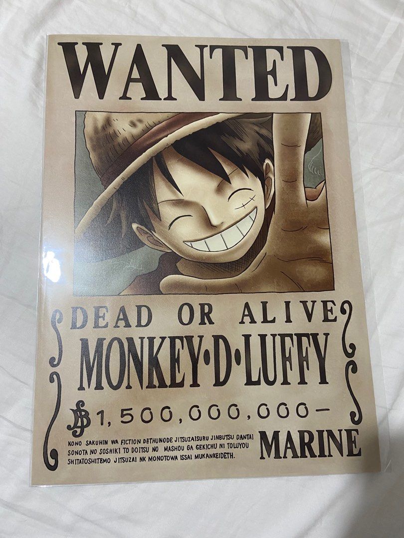 SET One piece crew wanted poster, Hobbies & Toys, Memorabilia ...