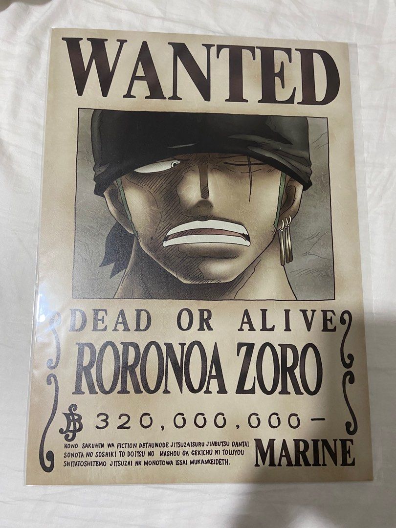 SET One piece crew wanted poster, Hobbies & Toys, Memorabilia ...