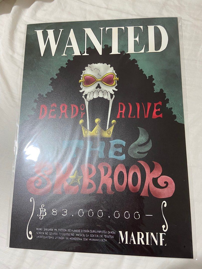 SET One piece crew wanted poster, Hobbies & Toys, Memorabilia ...