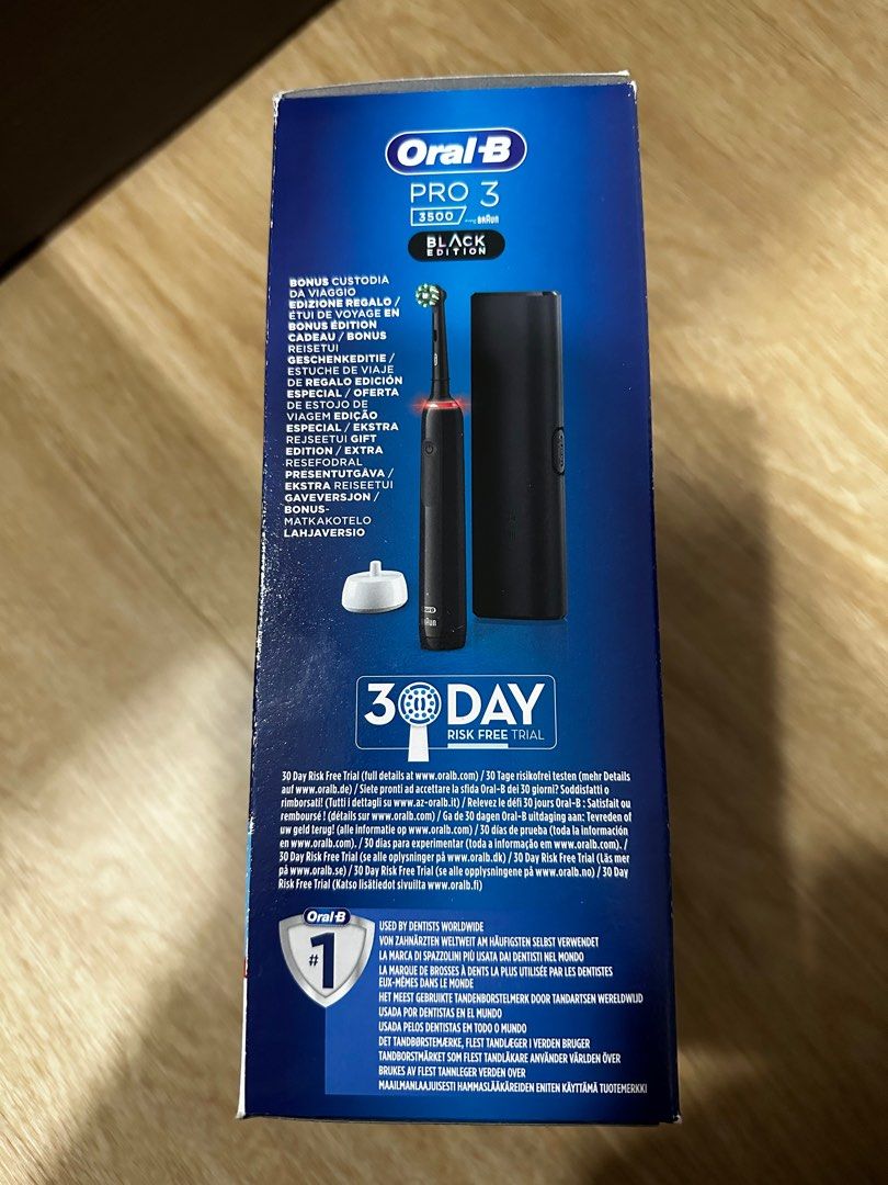 Oral B Electric Toothbrush pro 3 3500, Beauty & Personal Care, Oral ...