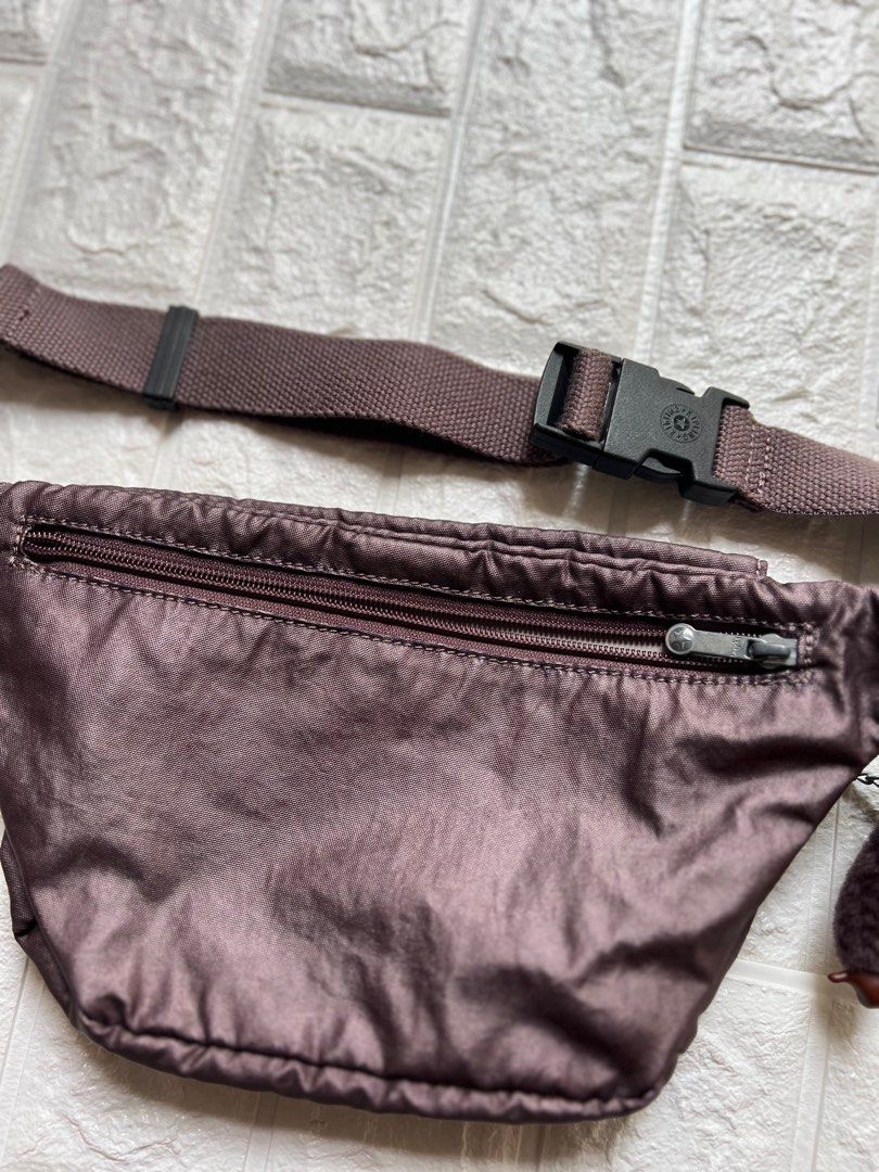 Original Kipling Arvin Metallic Purple Bum Bag, Women's Fashion, Bags ...
