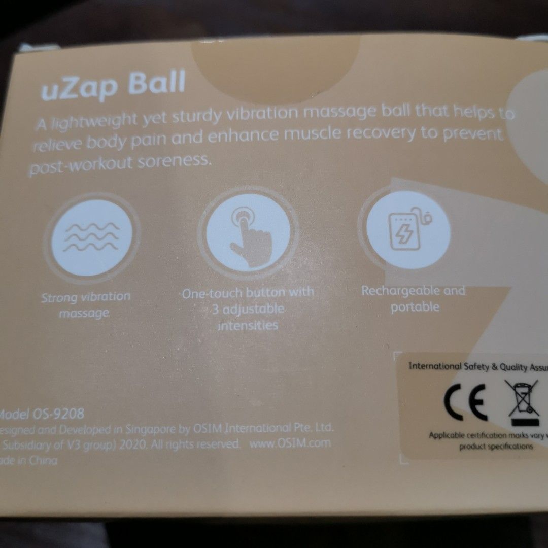Osim uZap ball, Health & Nutrition, Massage Devices on Carousell