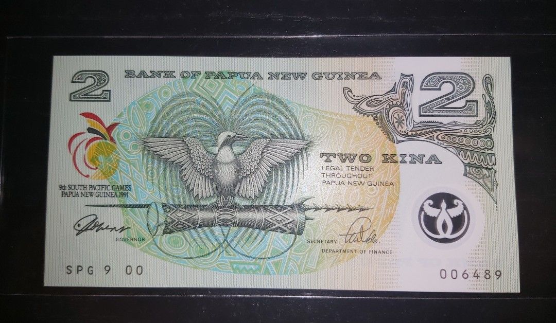 Papua new Guinea two kina commemorative polymer banknote, Hobbies ...