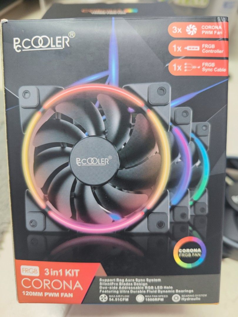 PcCooler Corona Fans, Computers & Tech, Parts & Accessories, Computer ...