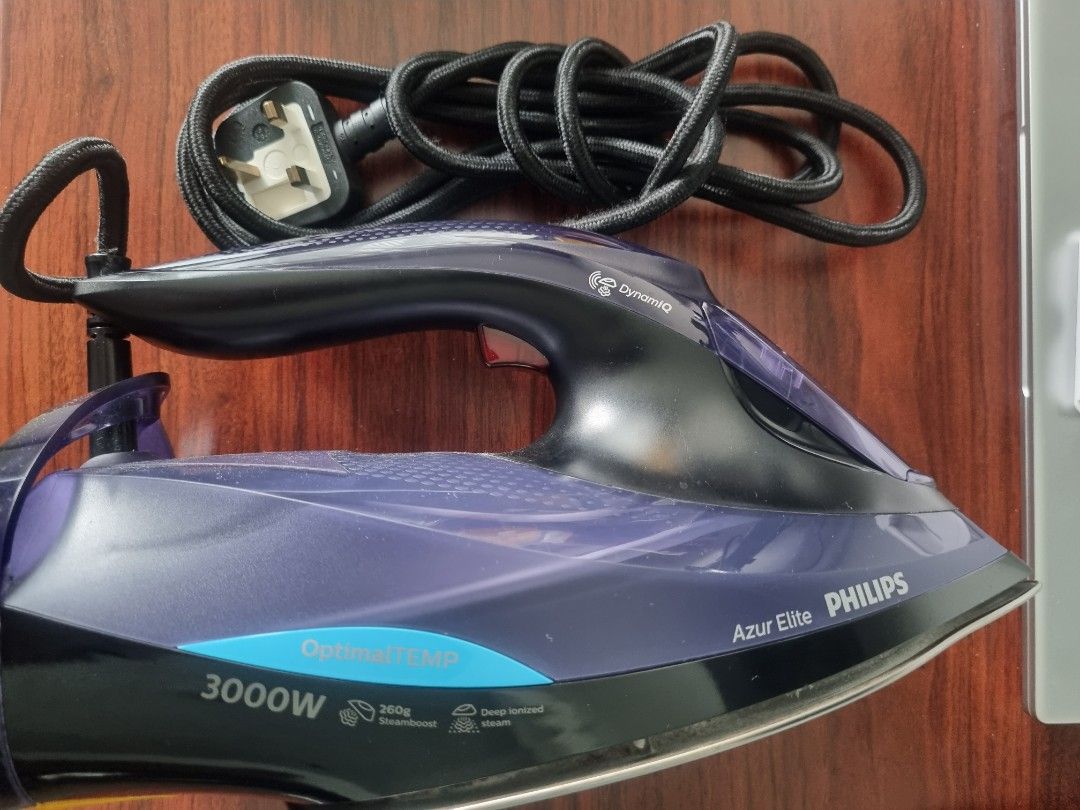 Philips Azur Steam Iron 3000W, TV & Home Appliances, Irons & Steamers ...